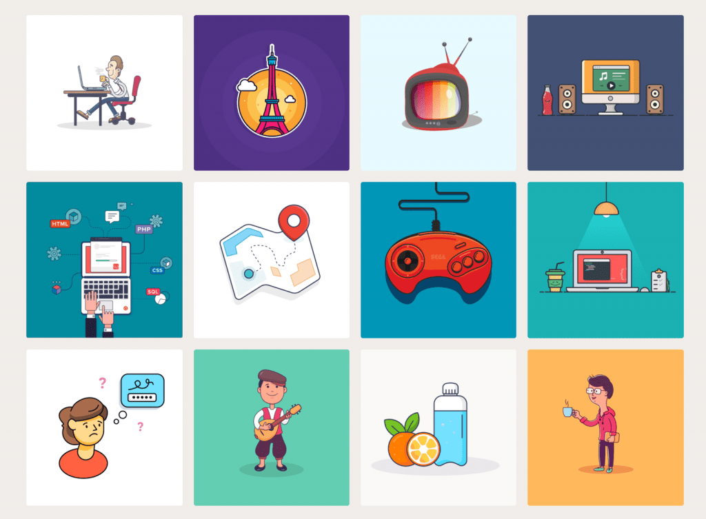 Free illlustrations illustrations Vectors SVGs and PNGs