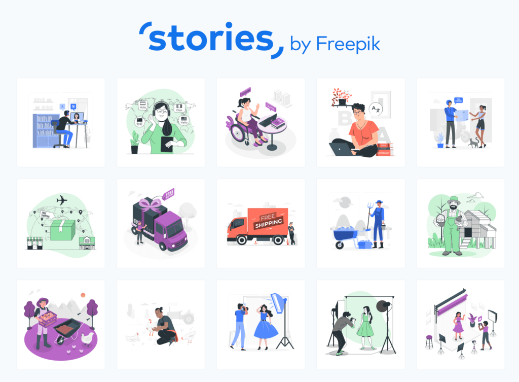 Free Stories by Freepik illustrations Vectors SVGs and PNGs