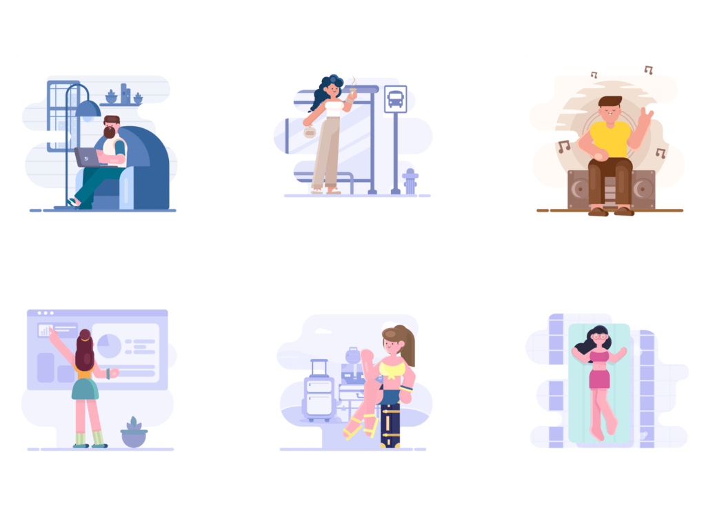 Free Loomies illustrations illustrations Vectors SVGs and PNGs