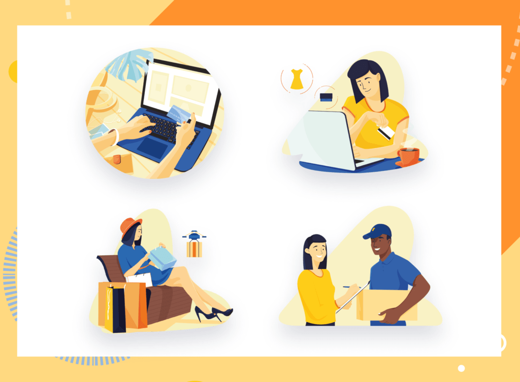 Free E-commerce illustrations illustrations Vectors SVGs and PNGs
