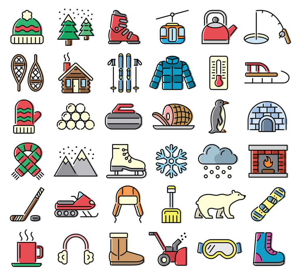 Free 36 Symbols of Winter illustrations Vectors SVGs and PNGs